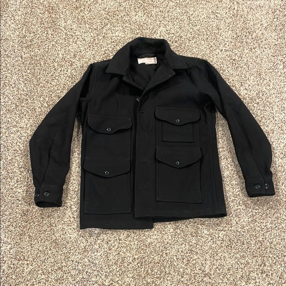 Filson | Jackets & Coats | Filson Black Mackinaw Wool Cruiser | Poshmark